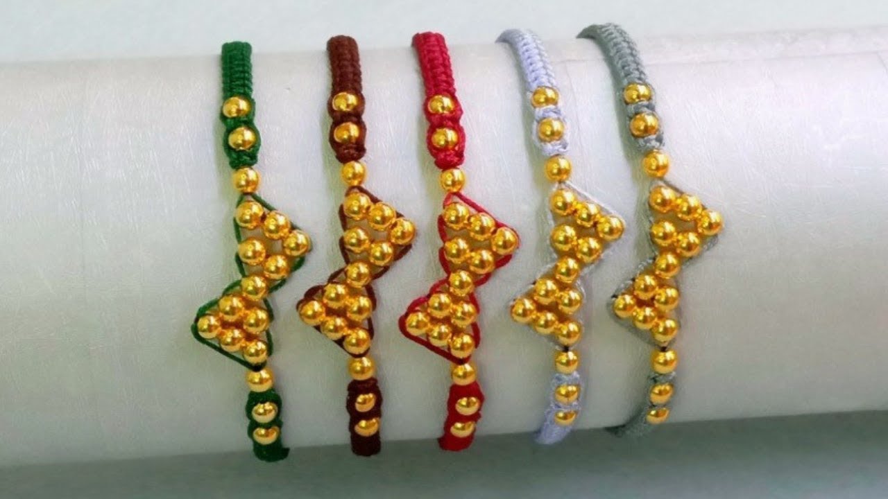 DIY Beaded Bow Bracelet Tutorial - YouTube