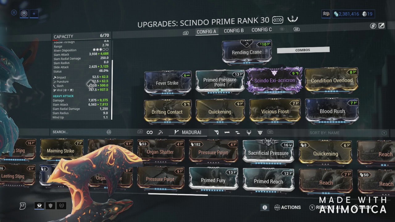 Warframe: Scindo Prime The Two Handed Heavy Slinger - YouTube