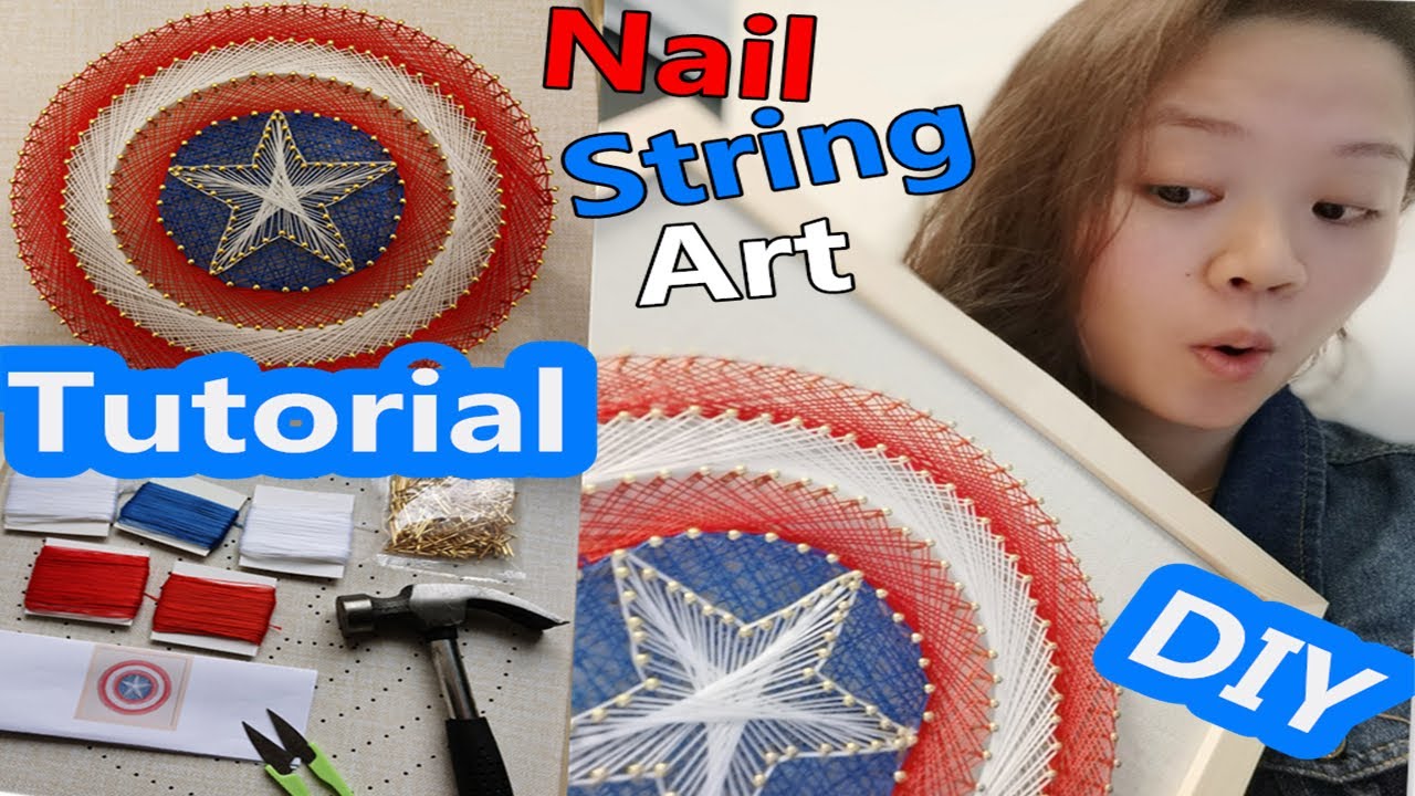 String Art 2020 | DIY Making Captain America's Shield - YouTube