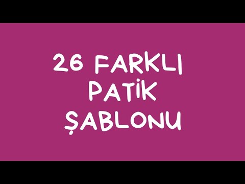 26 FARKLI PATİK #BEŞŞİŞPATİK VE #TUNUSİŞİ PATİK ŞABLONU