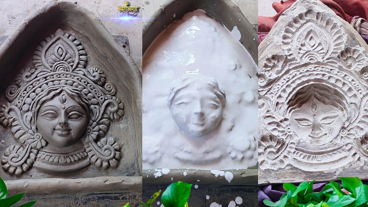 How to make a face mold/how to make clay face and how to make pop mold ...