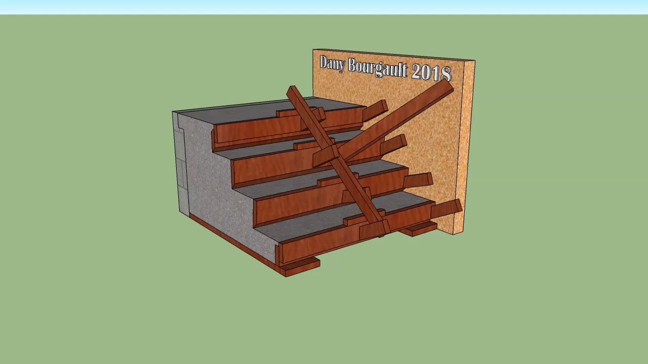 Coffrage Escalier Béton 2 Concrete Stairs Animation Diy Youtube