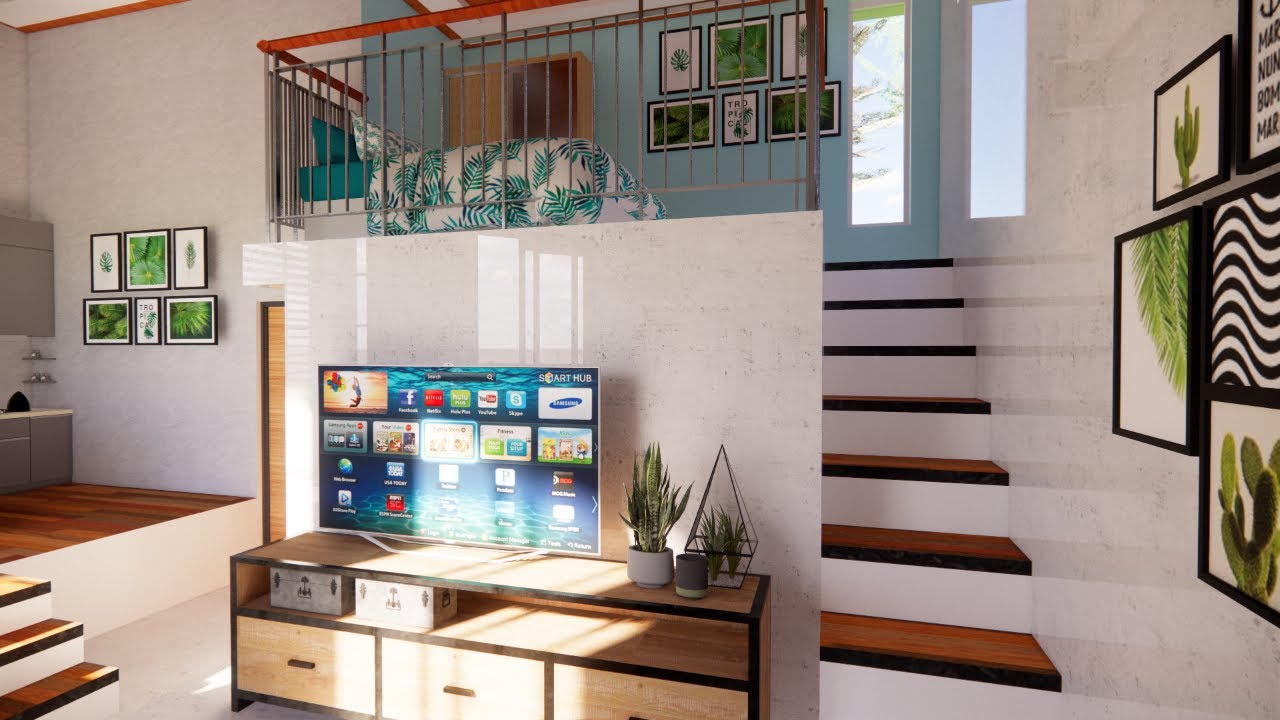 Rumah 5x6 Meter 2 Kamar Tidur Keren Minimalis Banget Deh Ini... - YouTube