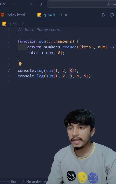 Rest Parameters in javascript #coding #programming #javascipt - YouTube