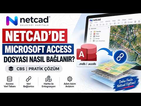 Netcad'de Microsoft Access Dosyası (CBS) Nasıl Bağlanır? | Pratik Çözüm #netcad #veriyönetimi #cbs