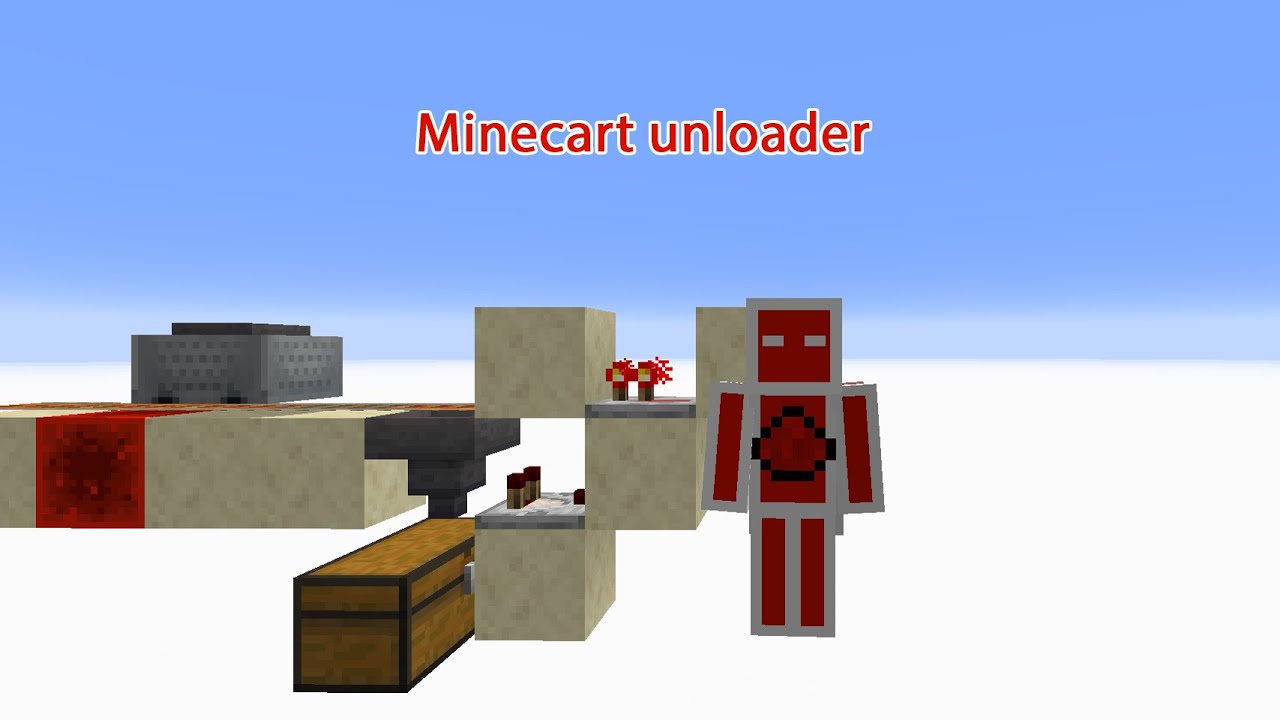 Minecart unloader for all versions| RQTSTEIN - YouTube