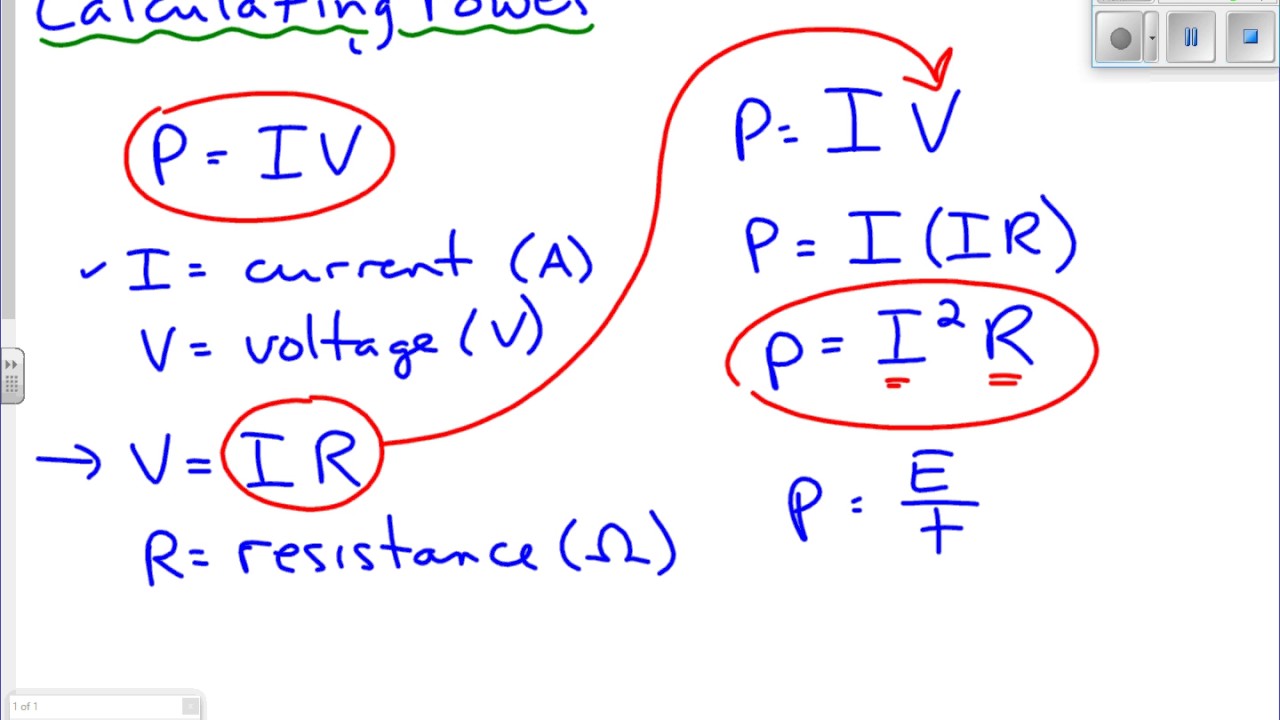 Calculating Power YouTube