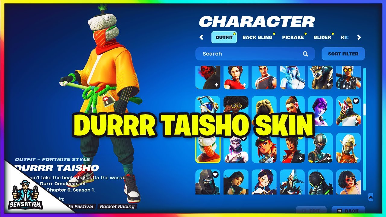 NEW DURRR TAISHO SKIN FORTNITE - YouTube