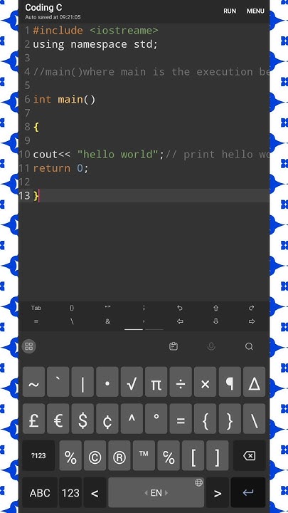 Coding with mobile phone || C++ language program || #c++ #language #viralshorts #coding - YouTube
