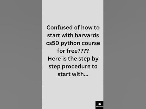 cs50p: step by step procedure to start with....| #cs50p #cs50 #coding # ...