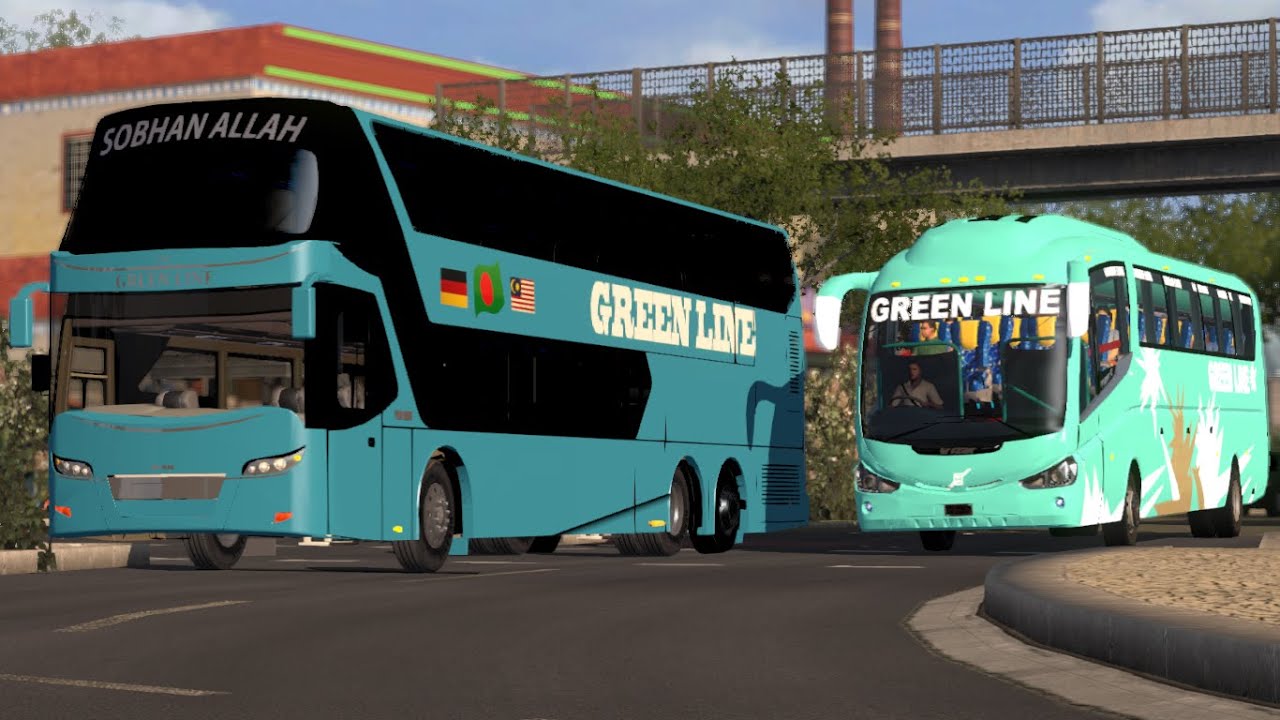 ETS2: Chattogram to Dhaka (Green Line Volvo B7R) - YouTube