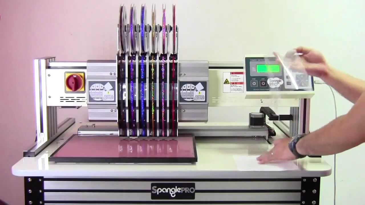SpanglePRO Automatic T shirt / T-shirt Spangle / Sequence printer ...