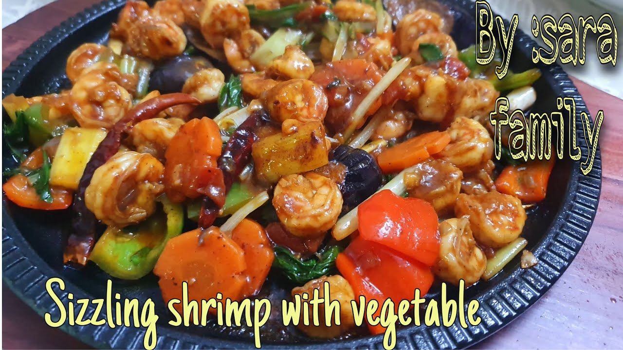 Sizzling Shrimp Easy Recipe With Vegetable - YouTube