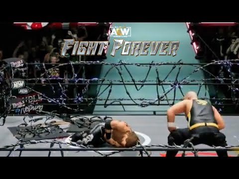 AEW Fight Forever - Eddie Kingston vs Hangman Adam Page : Exploding Barbed Wire Death Match ...