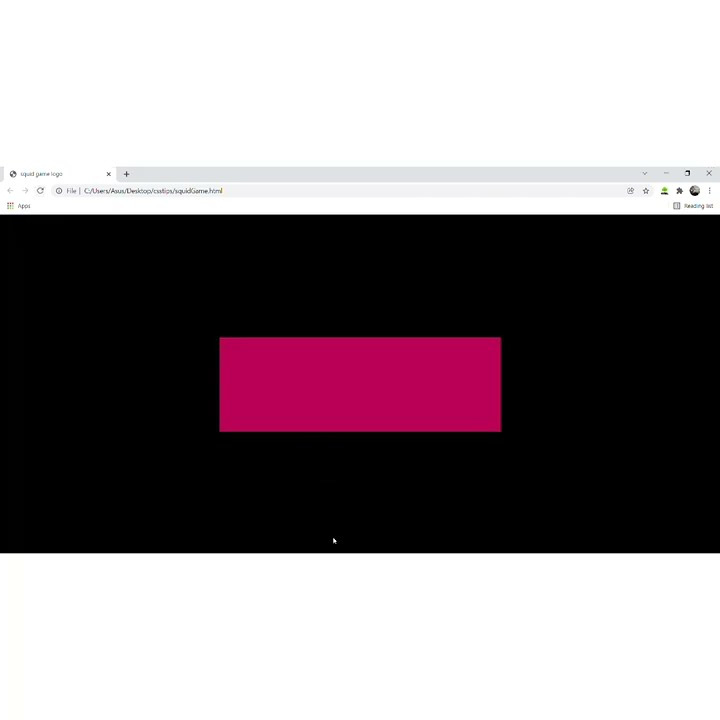Squid Game Logo Using Html Css Css Html Javascript Webdesign Webdesigner Shorts Squidgame