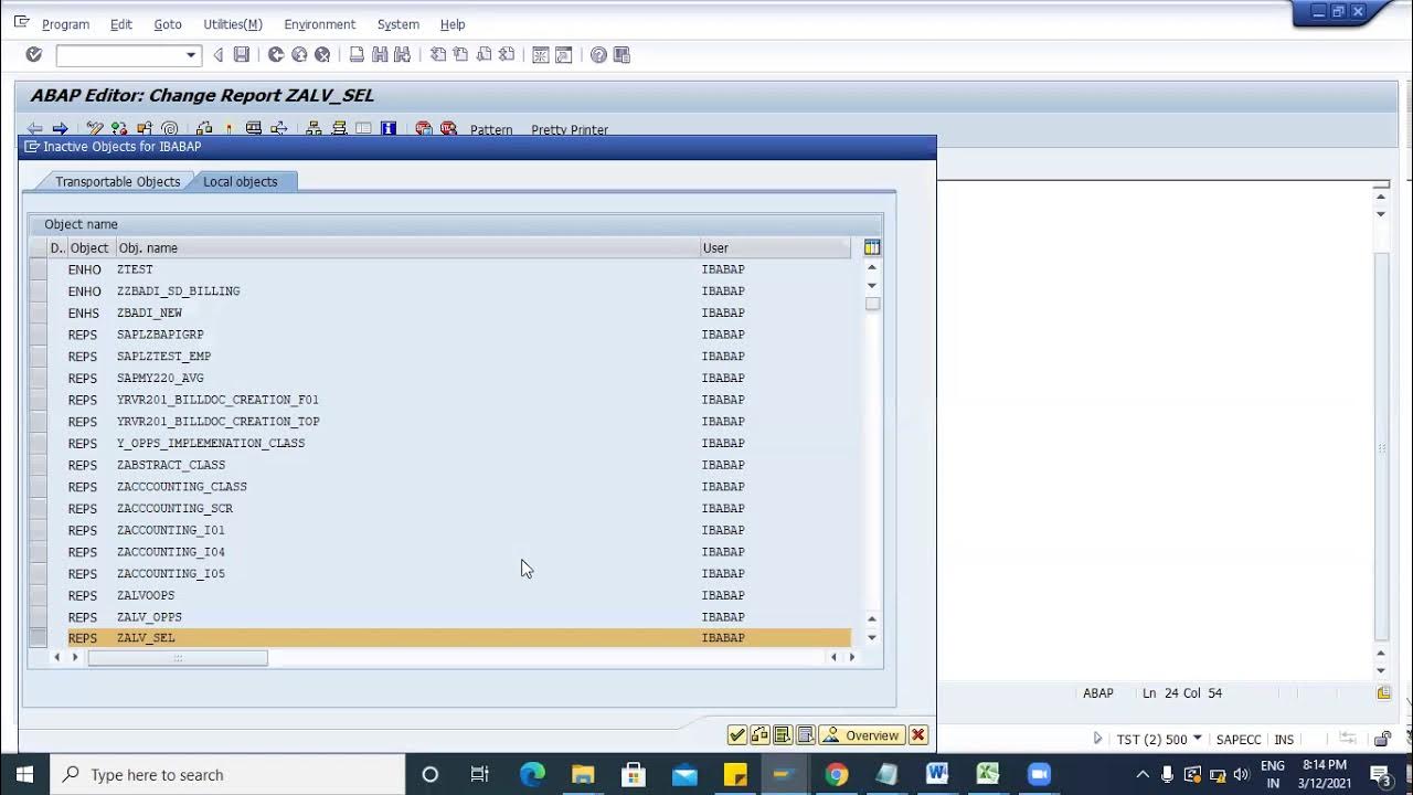 SAP ABAP Class 8 : Dynamic Selection screen | Real Time Task - YouTube