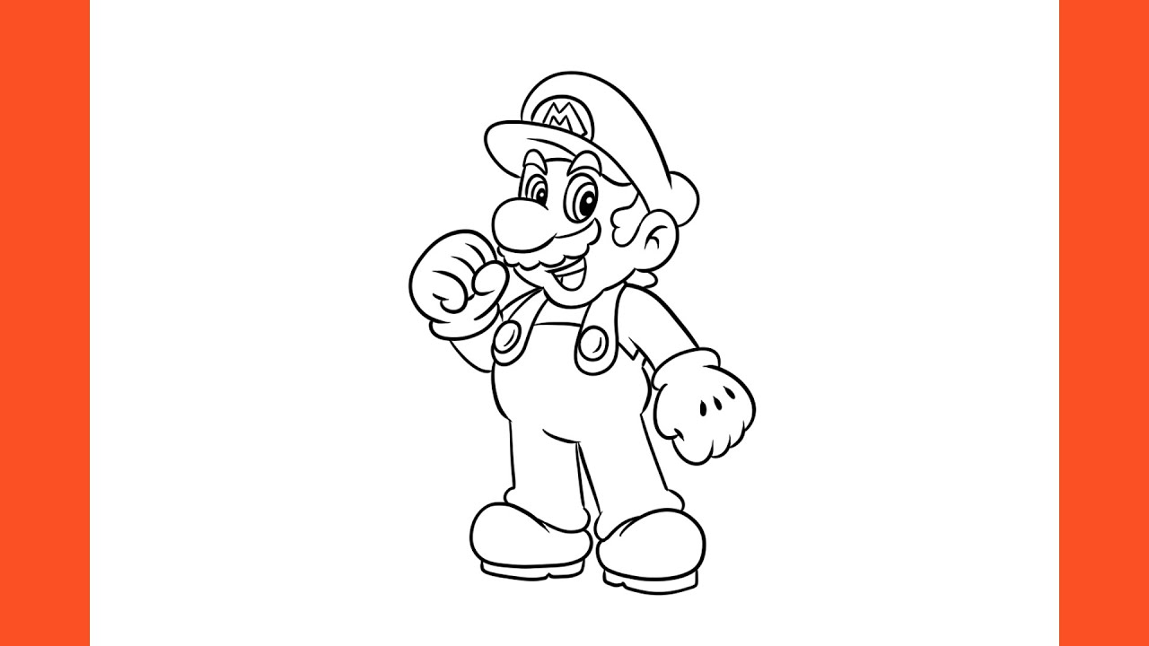 How To Draw Mario (Mario Bros) - YouTube