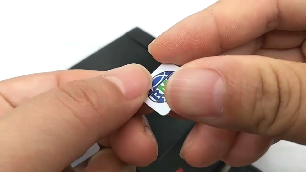 16mm small nfc tags - YouTube