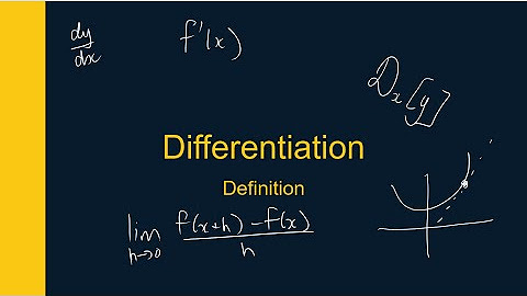Differentiation (intro) - YouTube