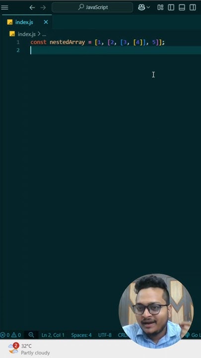 Javascript Interview Question Convert Nested Array To Flat Array Best Js Coding Trick Youtube