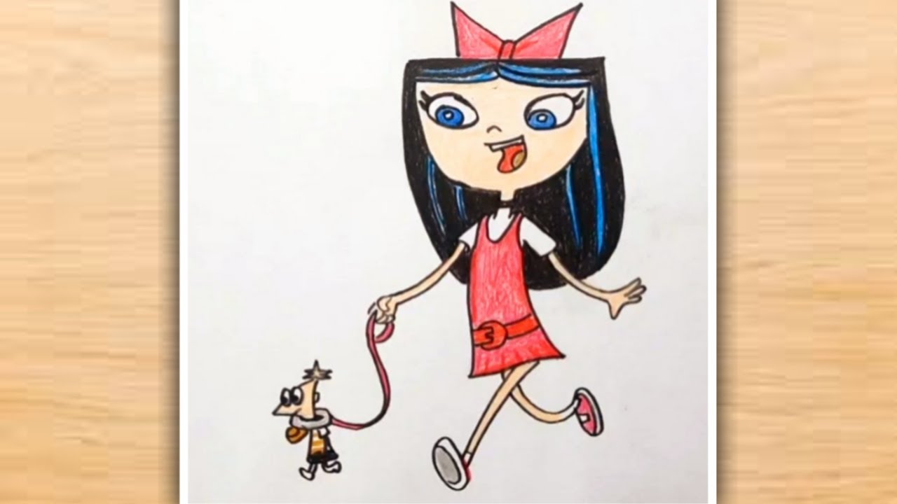HOW TO DRAW ISABELLA FROM PHINEAS AND FERBS / PHINEAS AND FERBS DRAWING ...