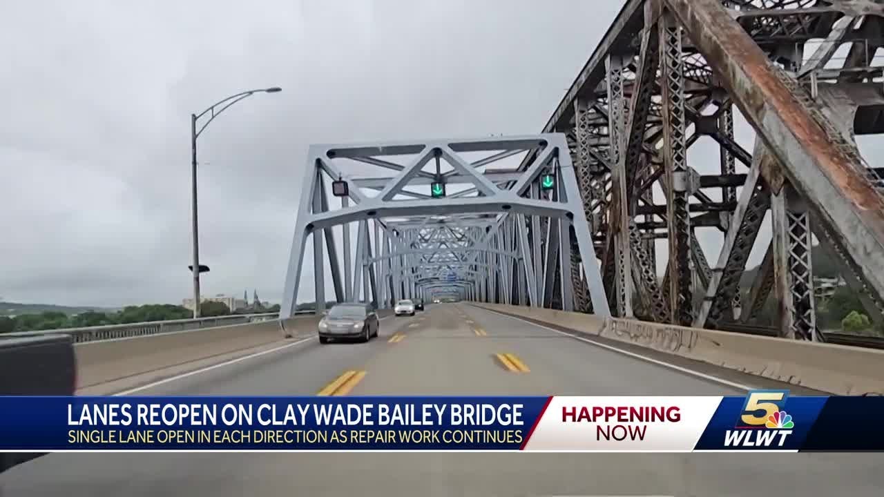 Lanes on Clay Wade Bailey Bridge reopened as repair work continues ...