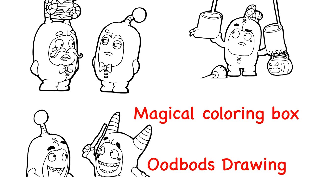 How to draw Oddbods | Oddbods coloringpages | Oddbods drawing | Oddbods ...