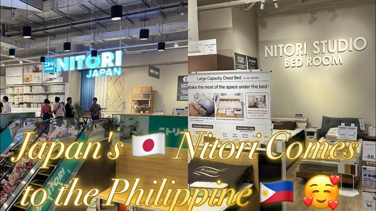 Japan’s NITORI comes to Philippines at Mitsukoshi in BGC 🥰 ニトリがフィリピン🇵🇭にやって来た🥰 - YouTube