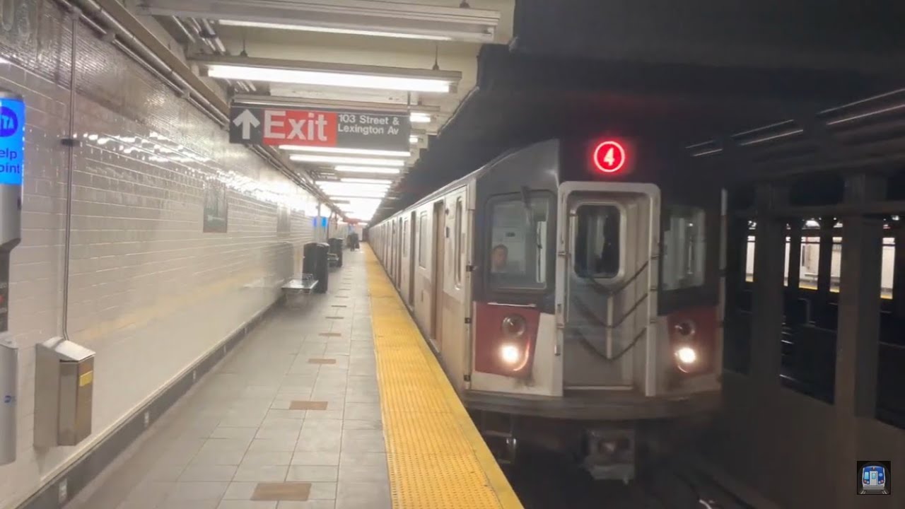 R62A/R142/R142A Uptown 4,5,6 Local Trains At 103rd Street - YouTube