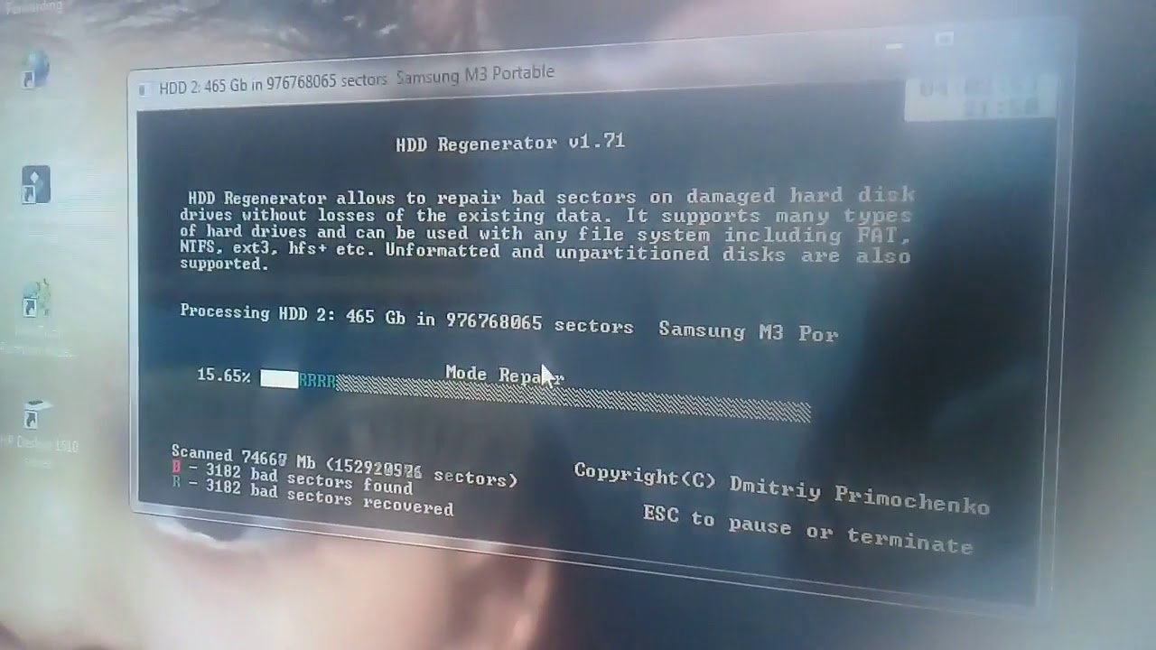HDD Regenerator - Como recuperar HD com Bad Blocks TUTORIAL Resovido ...