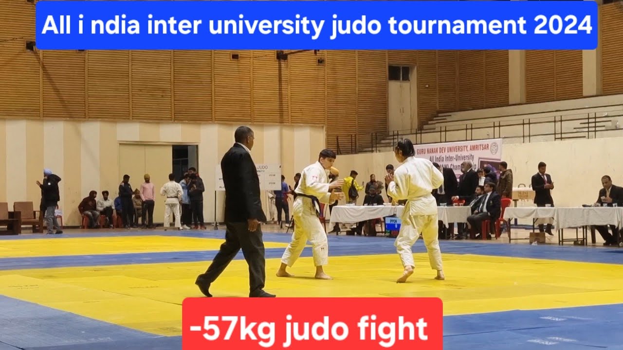 AIIU Judo fight (-57kg ) Ankita won by ippon | All india inter ...