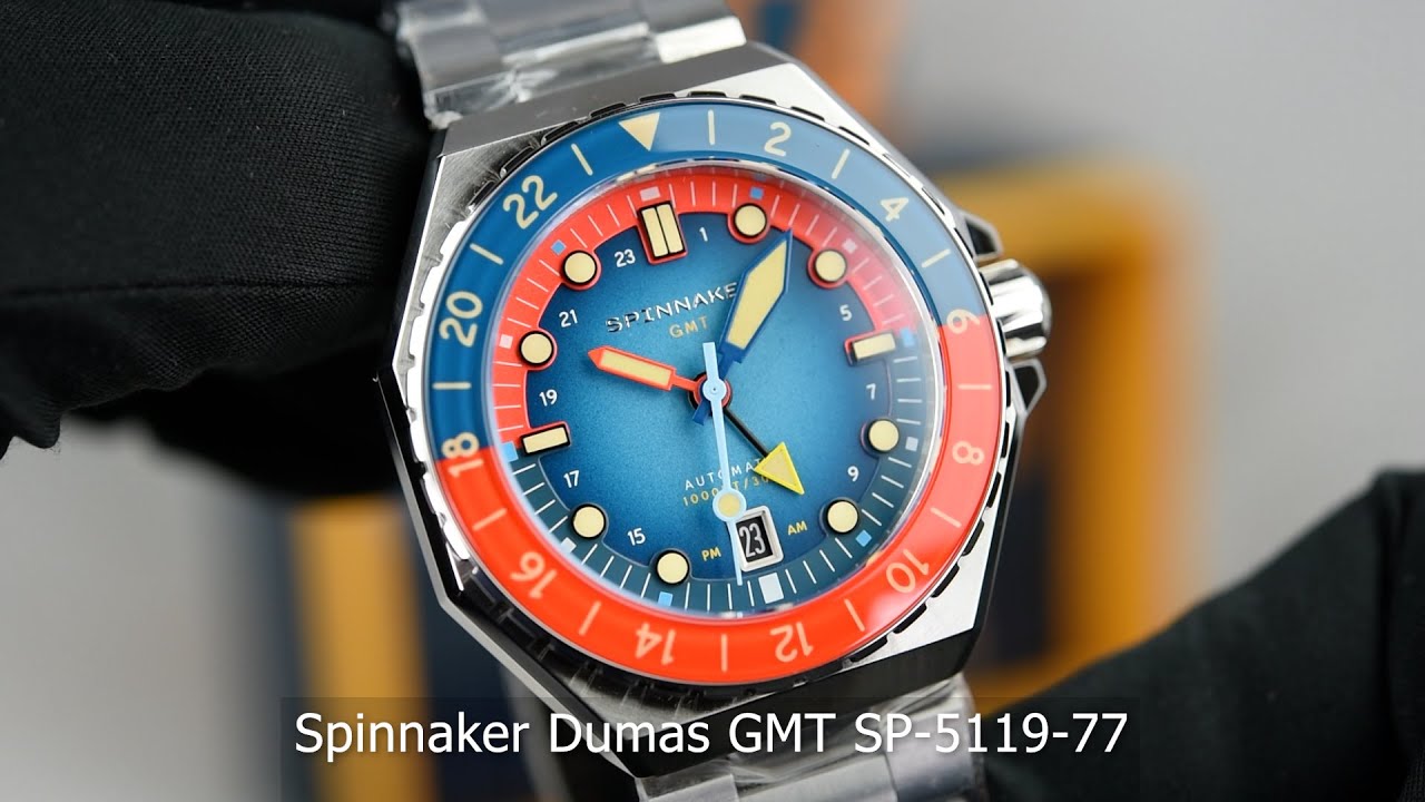 Spinnaker Dumas GMT SP-5119-77 - YouTube