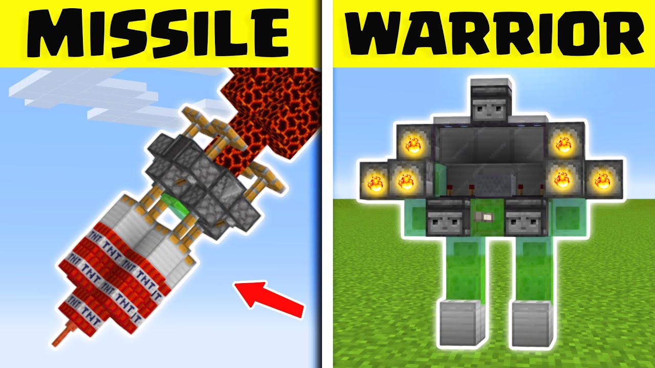 5+ BEST Military War Redstone Builds! [Minecraft] - YouTube