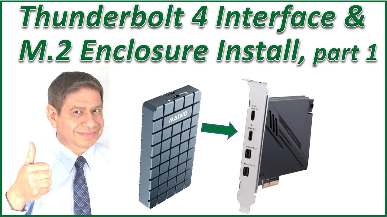 Thunderbolt 4 Adapter and Device Install part 1 - YouTube