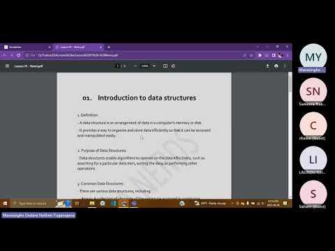 BIT semester 3 Data Structures and Algorithms,1st lesson part 1 2023 08 04 - YouTube