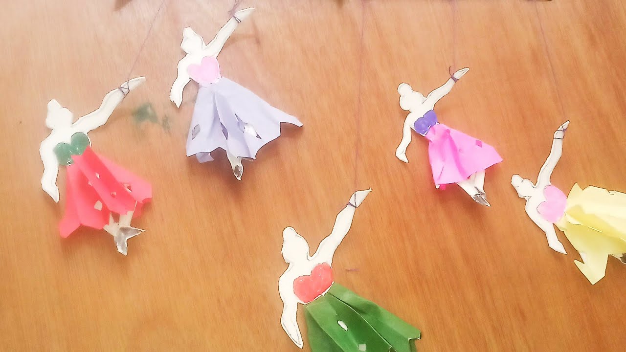 How to make paper dancing💃 doll•||easy papercraft - YouTube