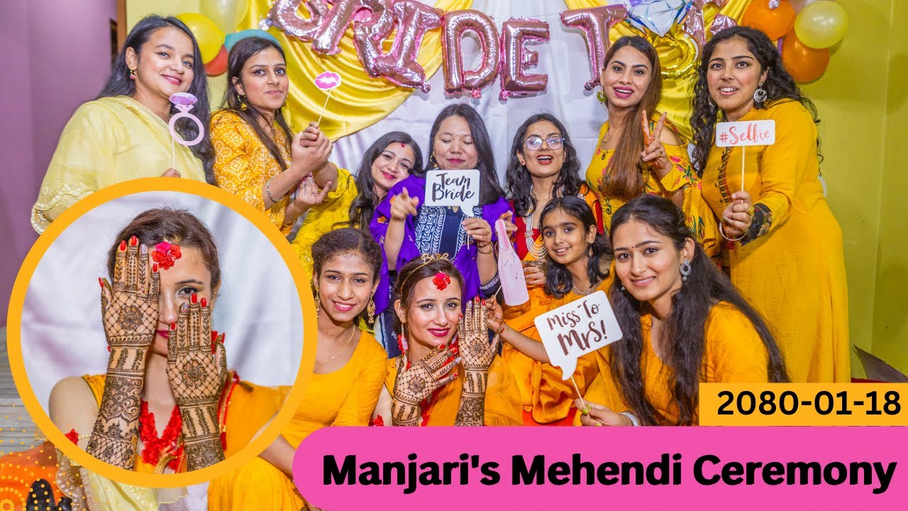 Manjari's Mehendi Ceremony || 2080-01-18 || - YouTube