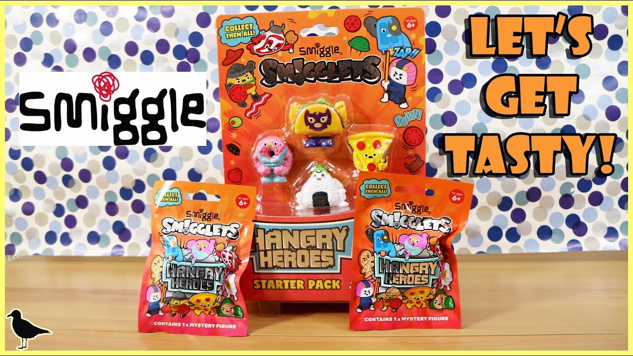 Smiggle Smigglets Hangry Heroes Starter Pack & Mystery Figures Opening ...
