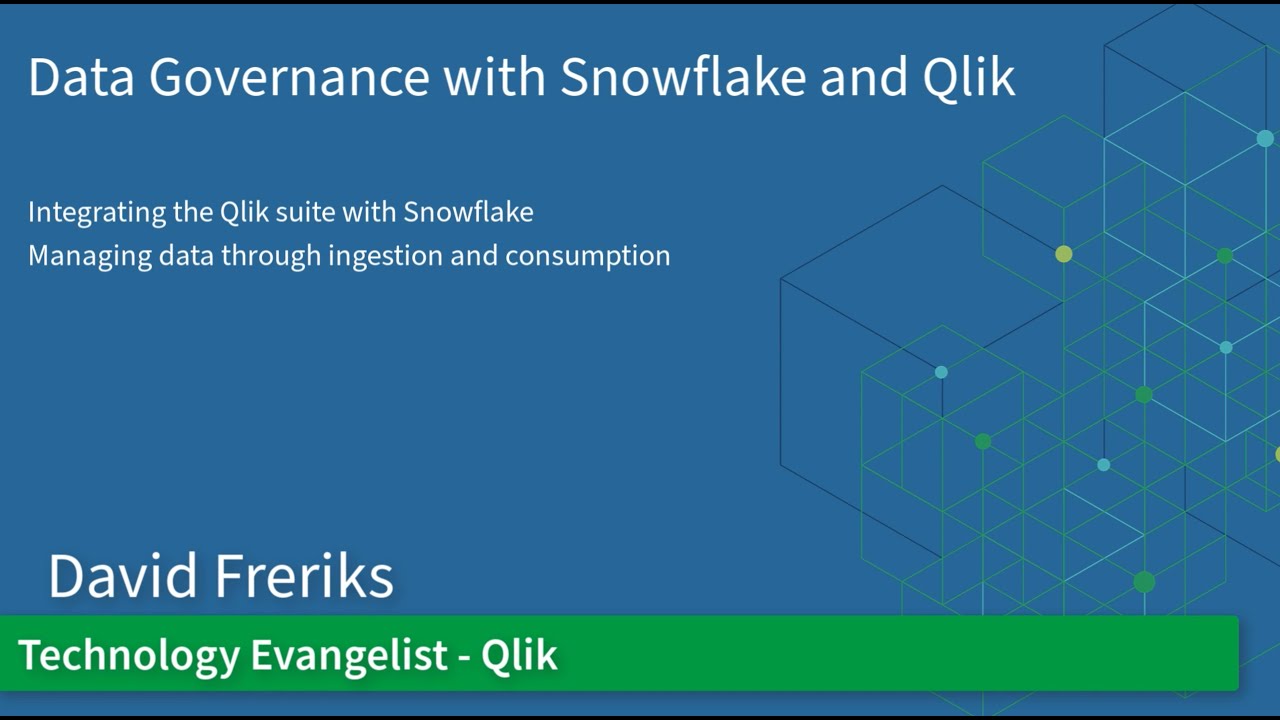 Qlik Enterprise Governance for Snowflake - YouTube