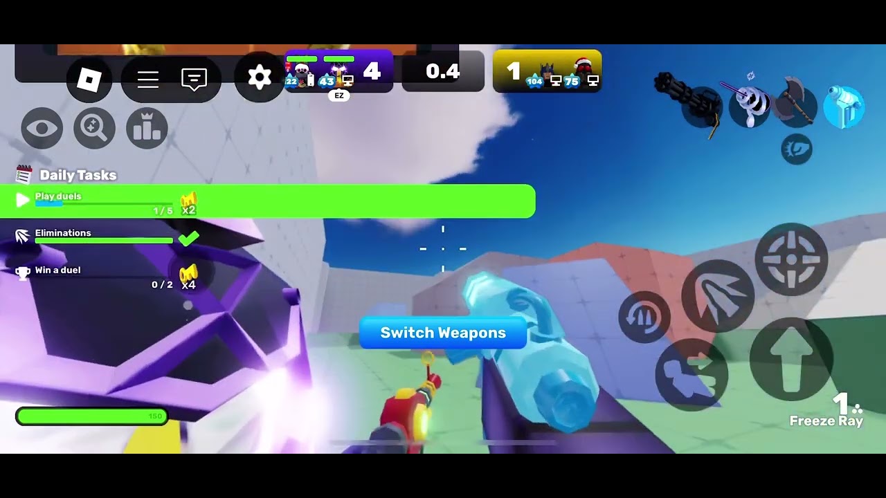 I played the new gamemode in roblox rivals Christmas update roblox ...