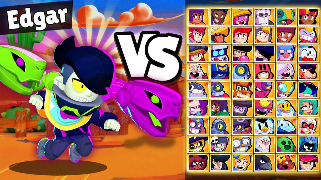 Orochi Edgar VS Every Brawler !!! Edga 1v1 Brawl Stars - YouTube