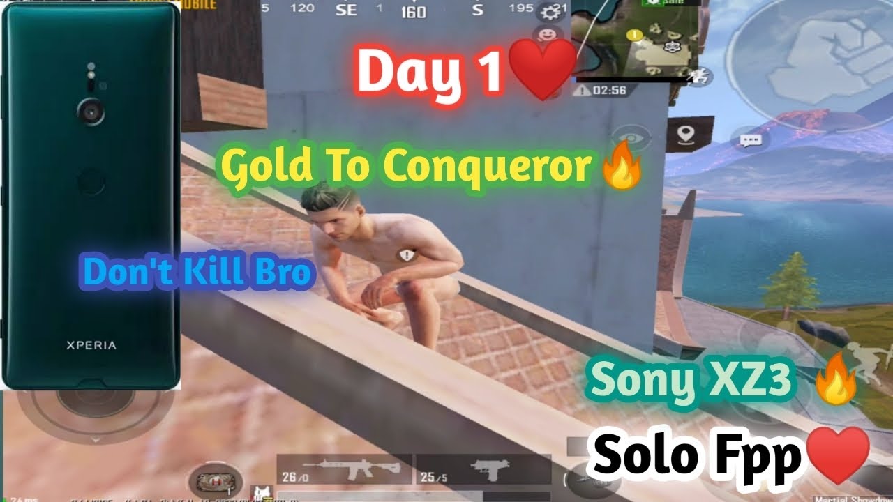 Day 1 ️Gold To Conqueror 🔥SOLO Fpp Rank Push | No Lag In Sony Xz3 In 2023 👍| Pubg Mobile | GM ...