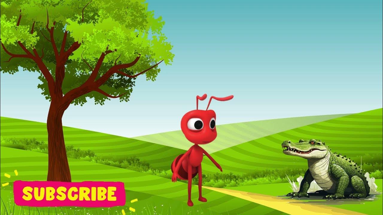 Story of Ant Alligator Apple | The Ant and The Apple | Alphabet Story ...