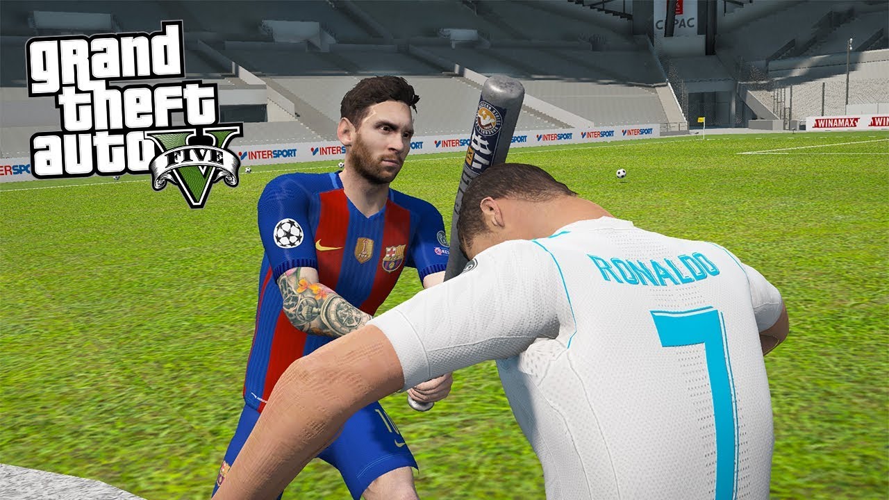 CRISTIANO RONALDO VS MESSI !!! ( GTA 5 Mods ) - YouTube