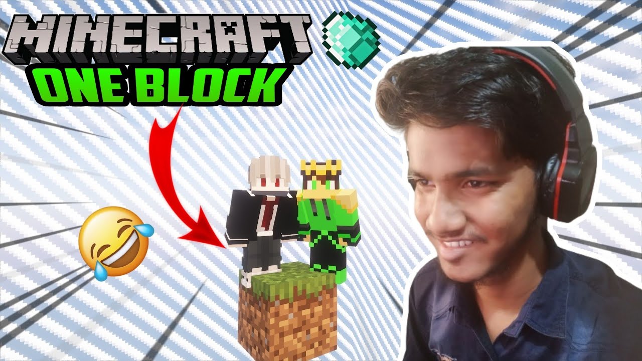 I PLAY MINECRAFT ONE BLOCK WITH MY FRIEND || MINERCAFT || - YouTube