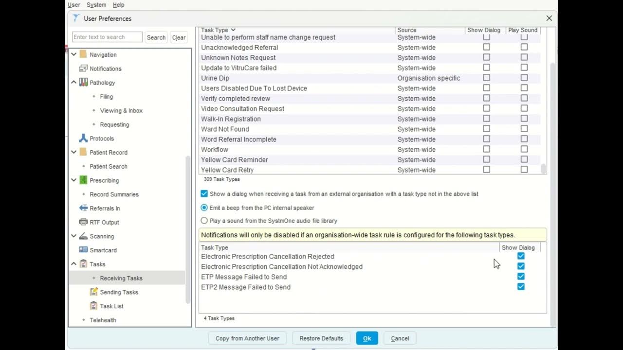 Sorting your SystmOne user preferences - YouTube