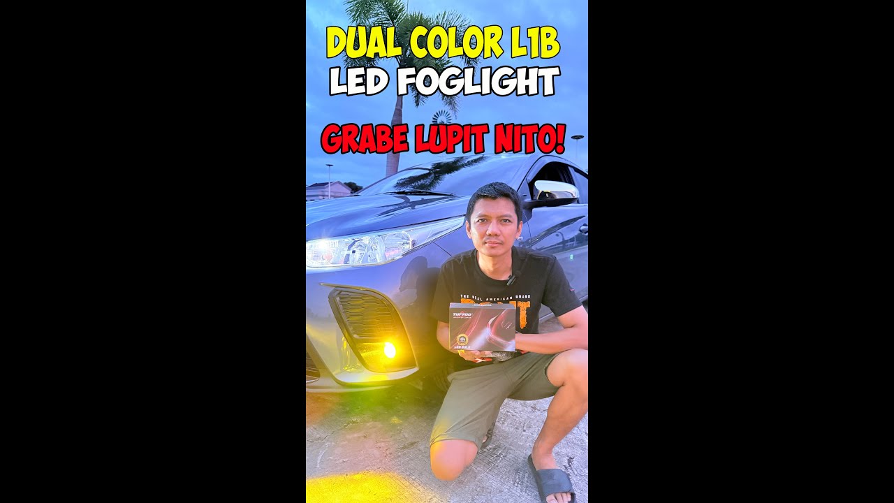 Upgrading tuffoo 1 pair dual color L1B led light on my toyota vios xle ...