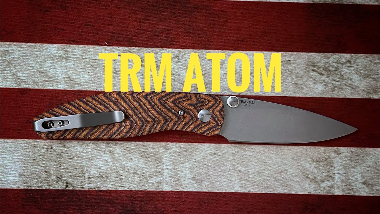 TRM Atom….a PERFECT EDC Knife and Scale Swap!! - YouTube