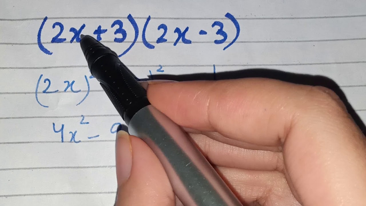 Find The Product Of 2x 3 2x 3 YouTube