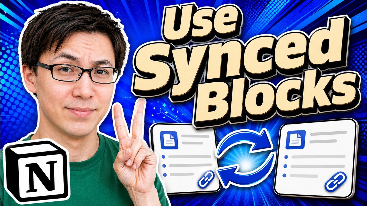 How To Use Synced Blocks In Notion [2026 Guide] - YouTube